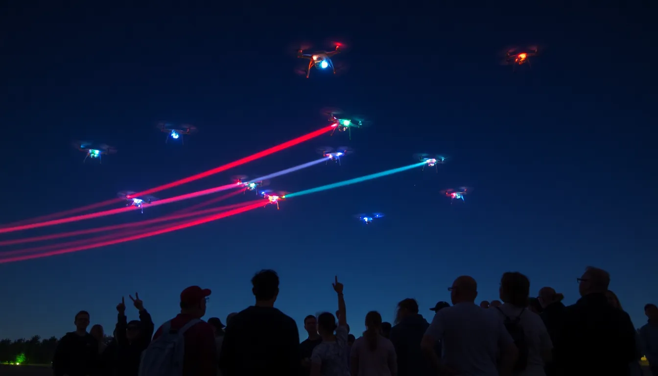 Drone LED Lights: Transform Night Flights with Stunning Visuals and ...